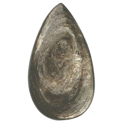 Muskovit Glimmer Edelsteinanhänger gebohrt