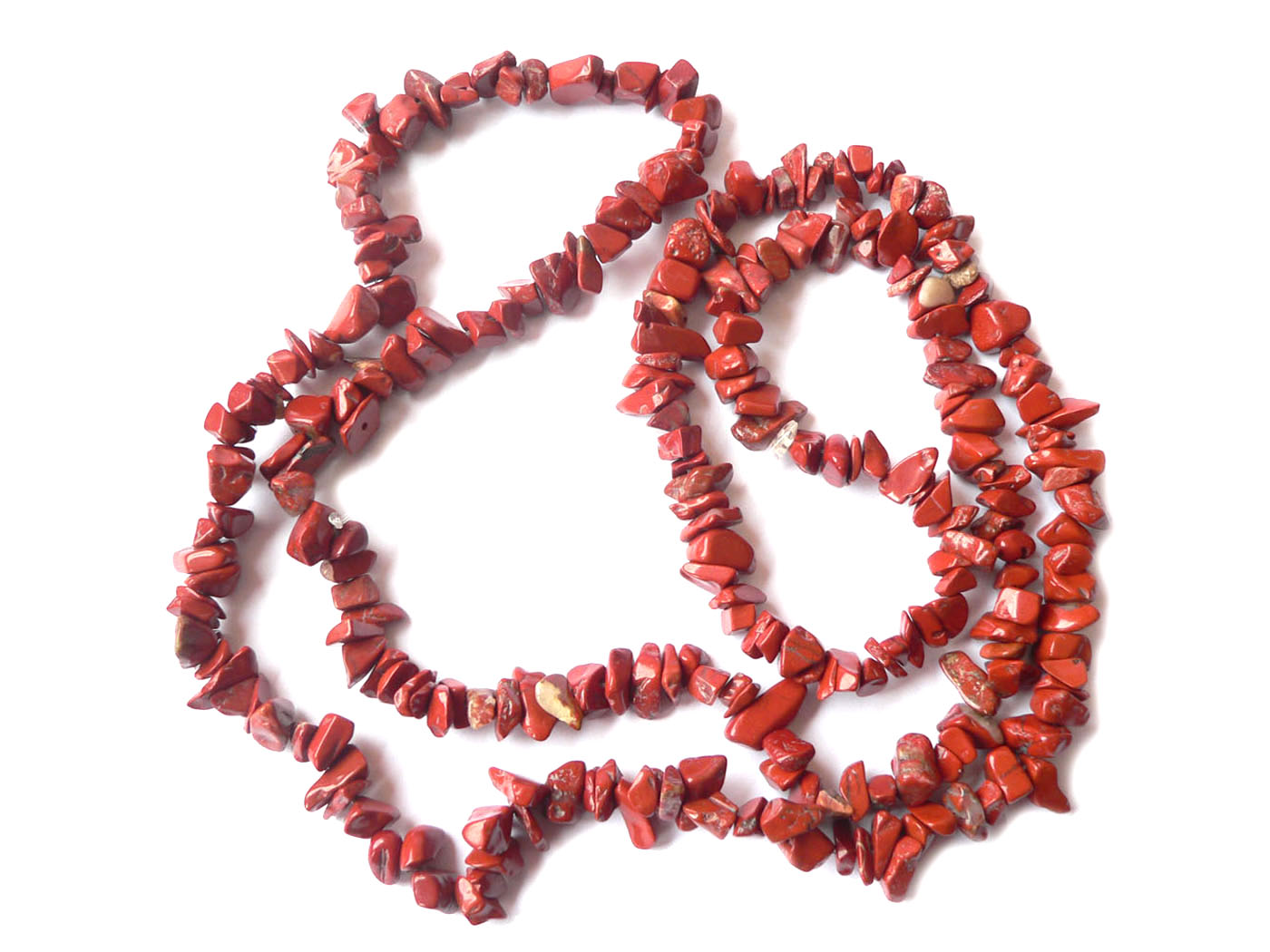 Edelsteinkreationen - Jaspis rot Brekzienjaspis Edelstein Splitterkette ...